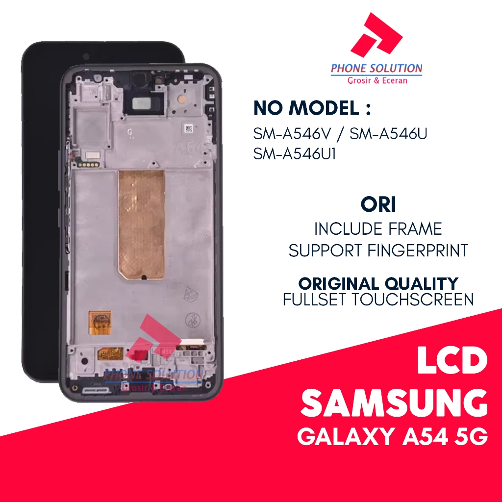Jual LCD Samsung A54 5G Include Frame Fingerprint Fullset Touchscreen ...