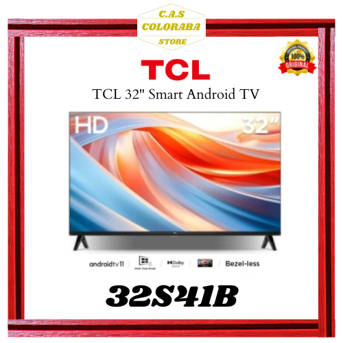 Jual TV TCL 32S41B SMART ANDROID TV 32 INCH HD TV 32 INCH TCL | Shopee ...