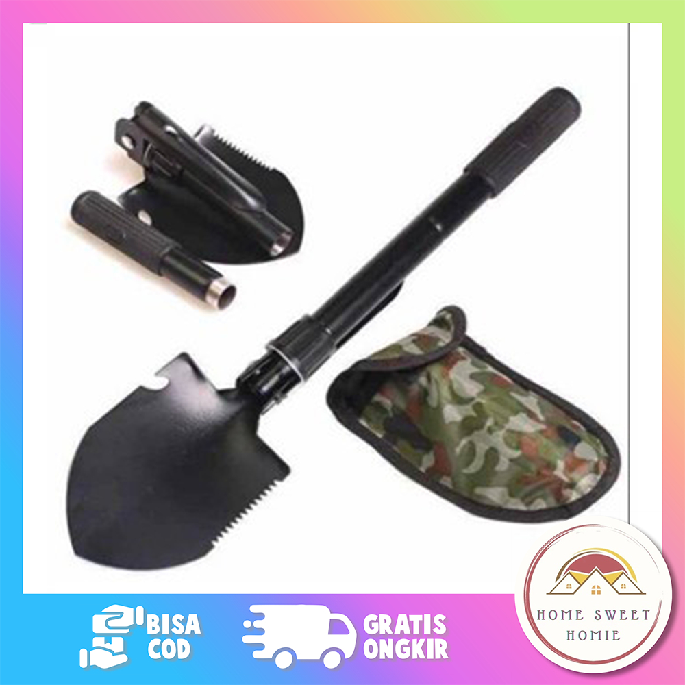 Jual Sekop Lipat Portable Cangkul Pacul Shovel Militer Mini Lipat ...