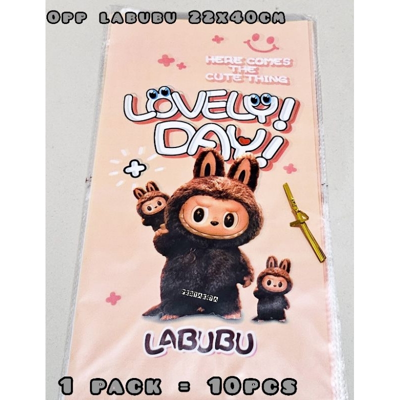 Jual PLASTIK BINGKISAN ULANG TAHUN KARAKTER LABUBU / PLASTIK SNACK ...