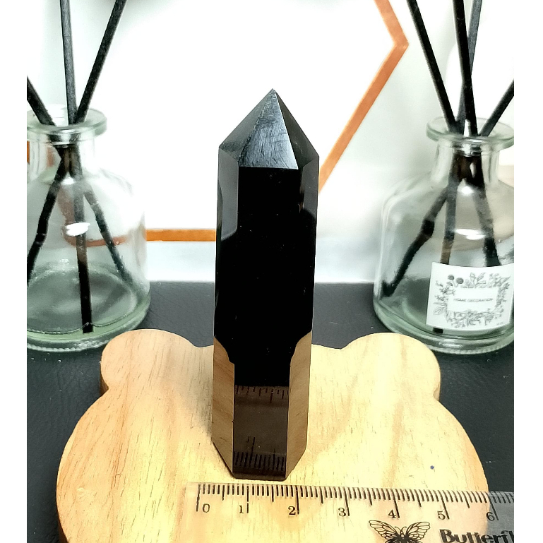 Jual Natural Pointer / Tower Black Obsidian (5) | Shopee Indonesia