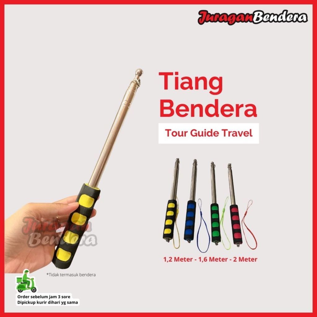 Jual Tiang Tour Leader Travel Guide Tongkat Bendera Pemandu Wisata Haji ...
