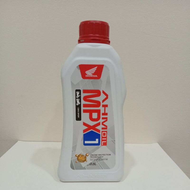 Jual OLI AHM MPX 1 10W-30 API JASO MB 800ML Oli Pelumas Mpx1 0.8L Motor 4Tak Honda | Shopee ...