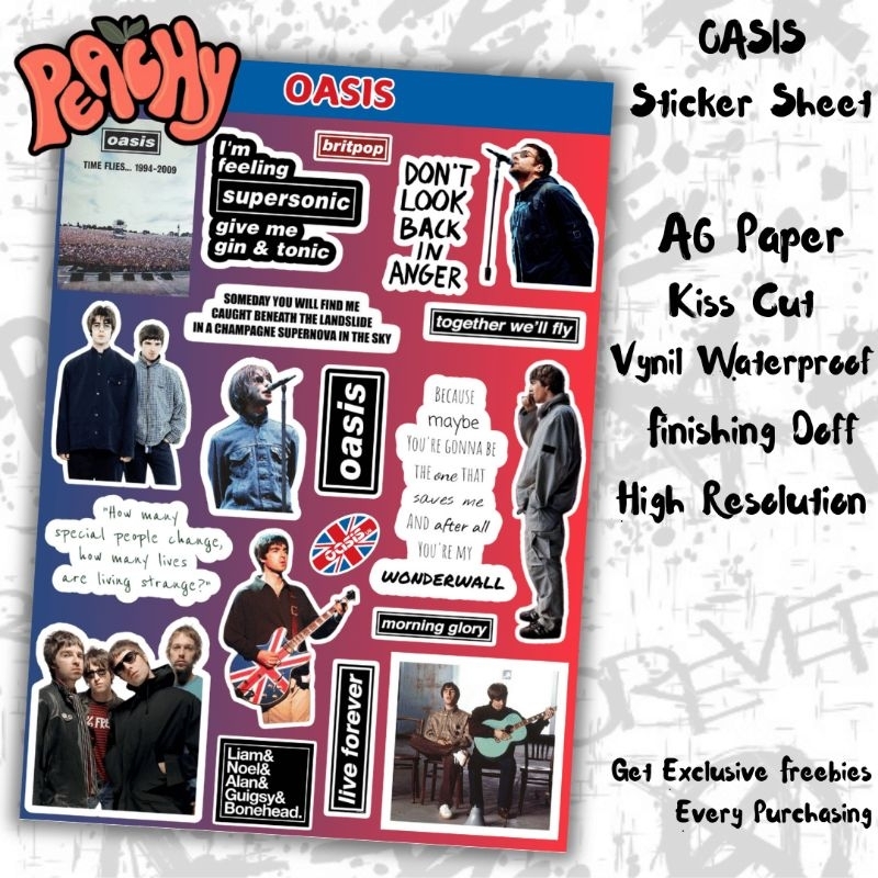 Jual Oasis Sticker Pack | Sticker Vynil | sticker Waterproof | sticker ...
