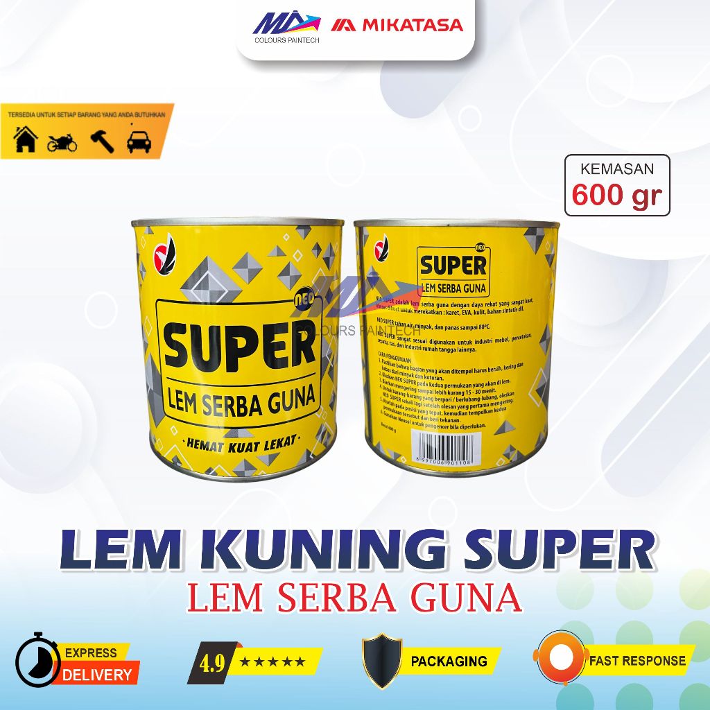 Jual Lem Kuning Super Neo / Lem Kuning Super Serba Guna / Lem Aibon ...