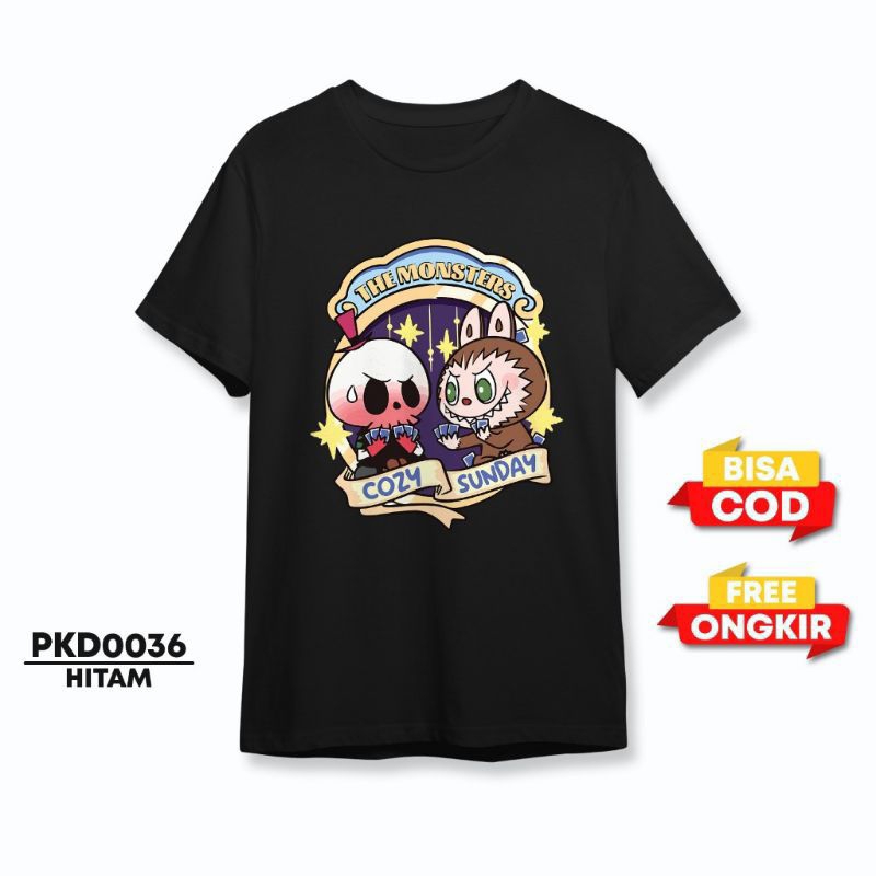Jual KAOS LABUBU COZY SUNDAY - COD - CUSTOM T-SHIRT | Shopee Indonesia