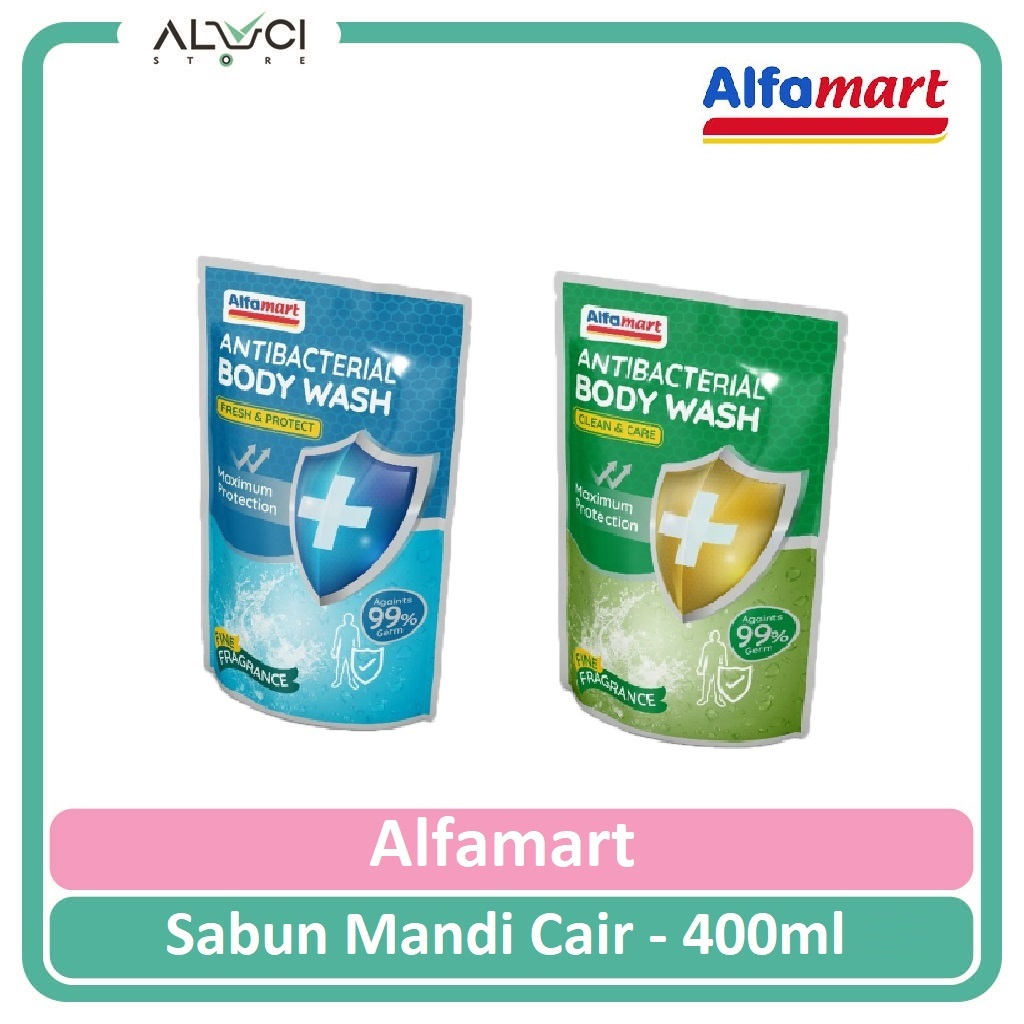 Jual Alfamart Anti Bacterial Body Wash Sabun Mandi Cair Refill 400ml ...