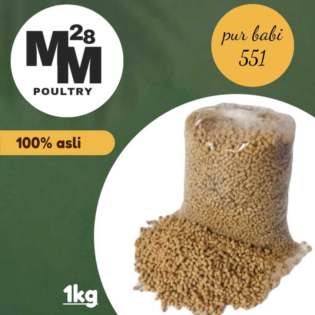 Jual PUR BABI 551 PAKAN AYAM BANGKOK PAKAN AYAM PEDAGING KEMASAN 1KG ...