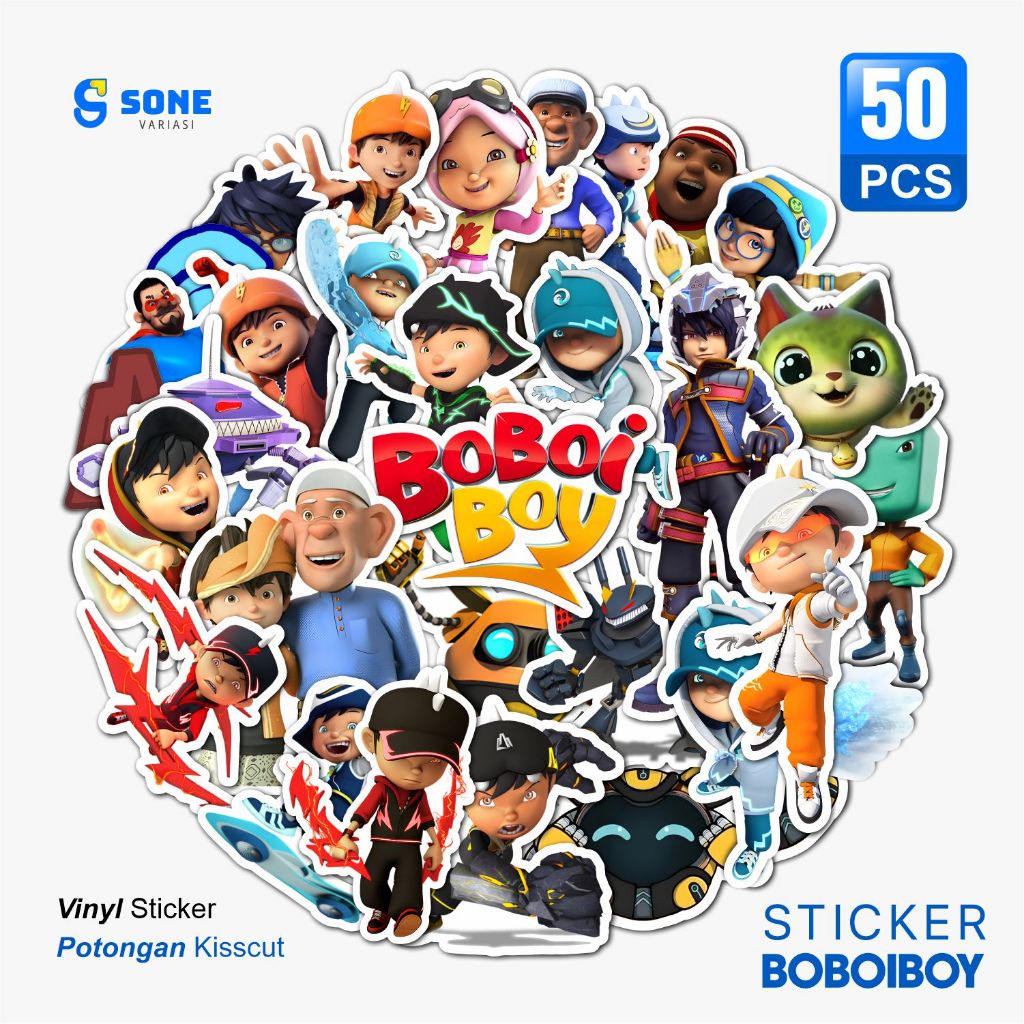 Jual Sticker Pack Boboiboy Aesthetic Paper Vinyl Waterproof Dekorasi ...