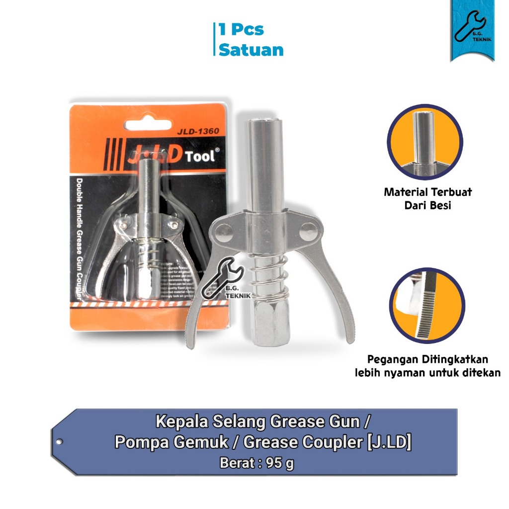 Jual [JLD] Kepala Pompa Gemuk / Gun Grease Coupler / Grease Pump Head ...