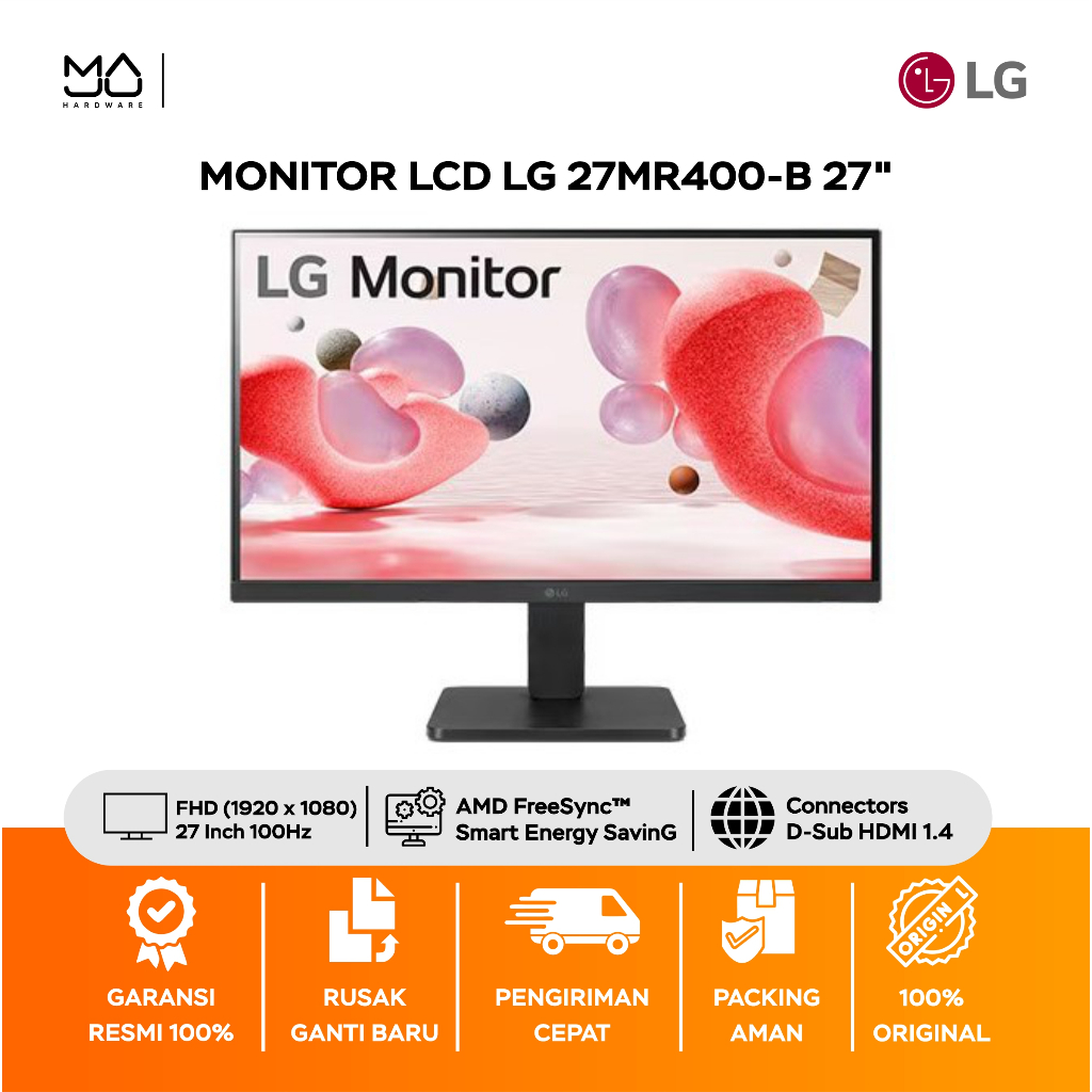 Jual LG Monitor 27MR400-B 27'' Full HD Display with AMD FreeSync 100HZ ...