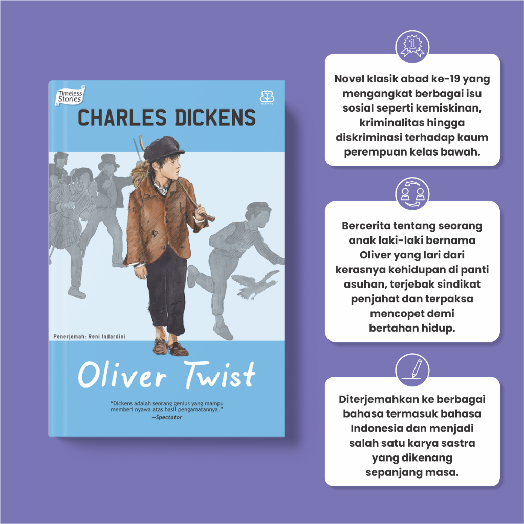Jual [Bentang] Buku Novel | Timeless Stories: Oliver Twist - Charles ...