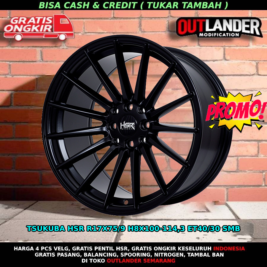 Jual Velg mobil ring 17 avanza livina confero jazz yaris baleno fiesta mazda2 rio hsr tsukuba ...