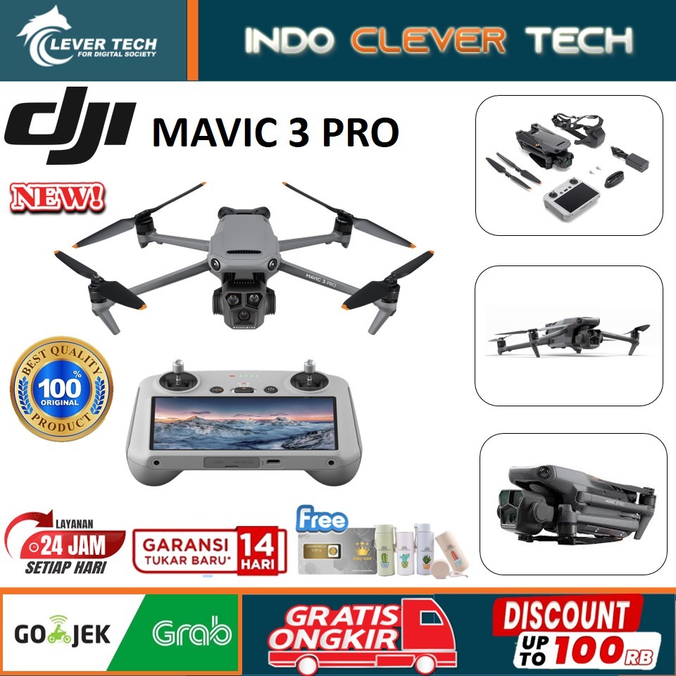 Jual DJI Mavic 3 Pro Drone with DJI RC Flagship Triple-Camera Drone ...
