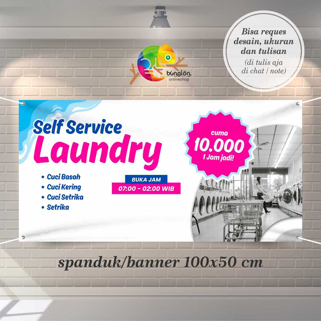 Jual Cetak Spanduk Banner Putih & Merah Muda Minimalis Banner Promosi ...