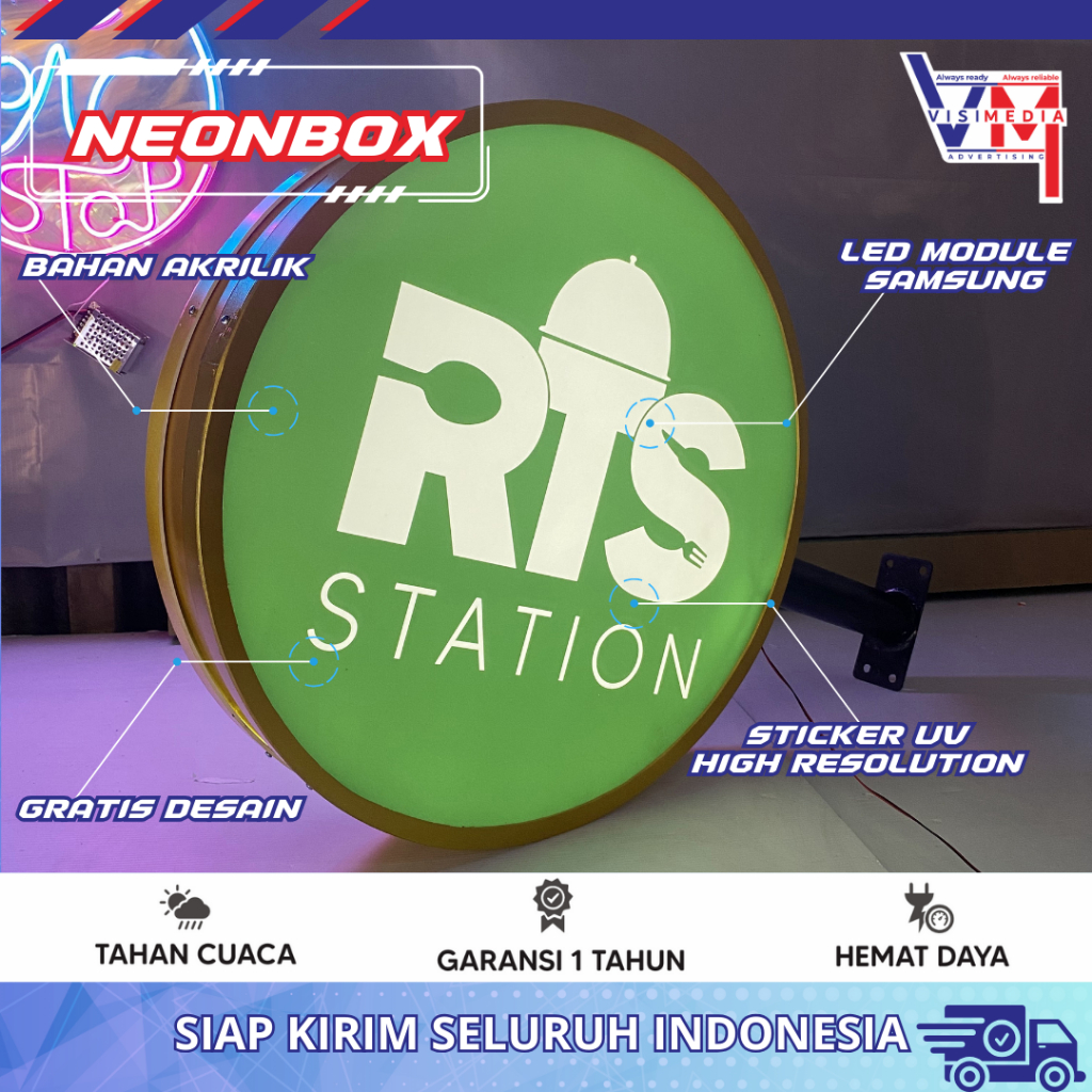 Jual FREE DESAIN Neon Box Akrilik 2 Sisi Custom Solusi Neonbox untuk ...