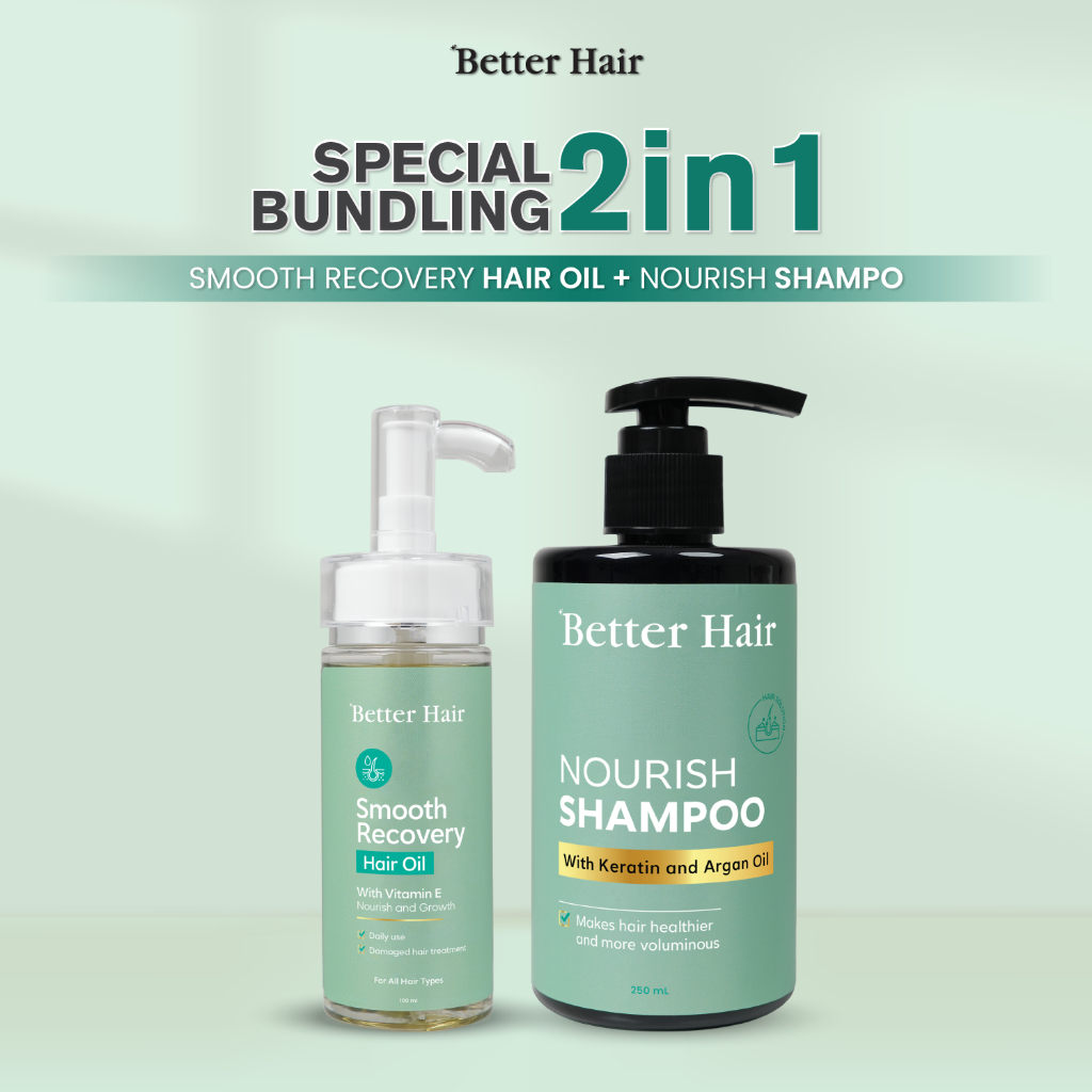Jual BETTER HAIR - BUNDLING 2 (Hair Oil + Hair Shampoo) | Shopee Indonesia