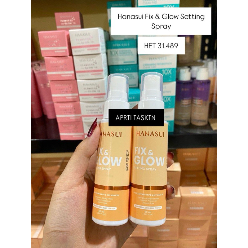 Jual Hanasui Fix & Glow Setting Spray | Shopee Indonesia