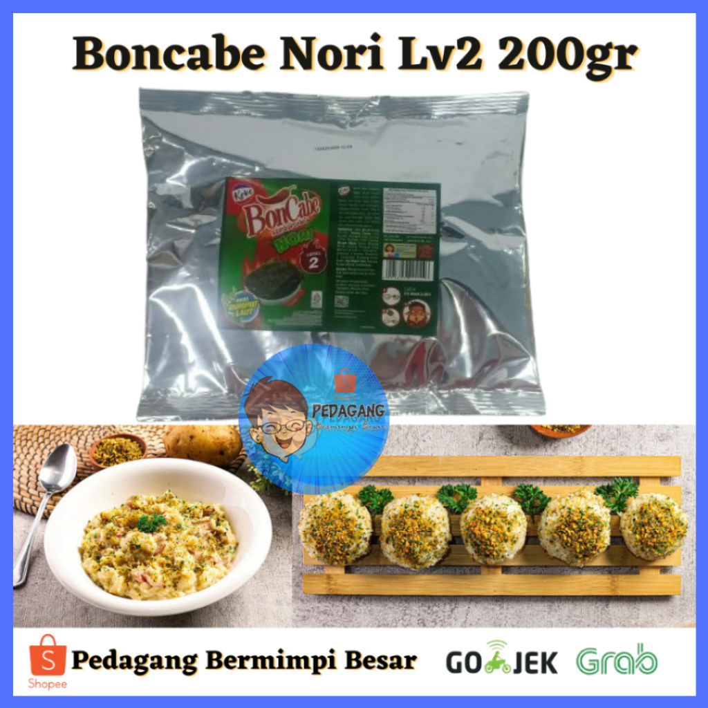 Jual Kobe Boncabe Nori Lv2 sachet 200g/ Boncabe nori | Shopee Indonesia