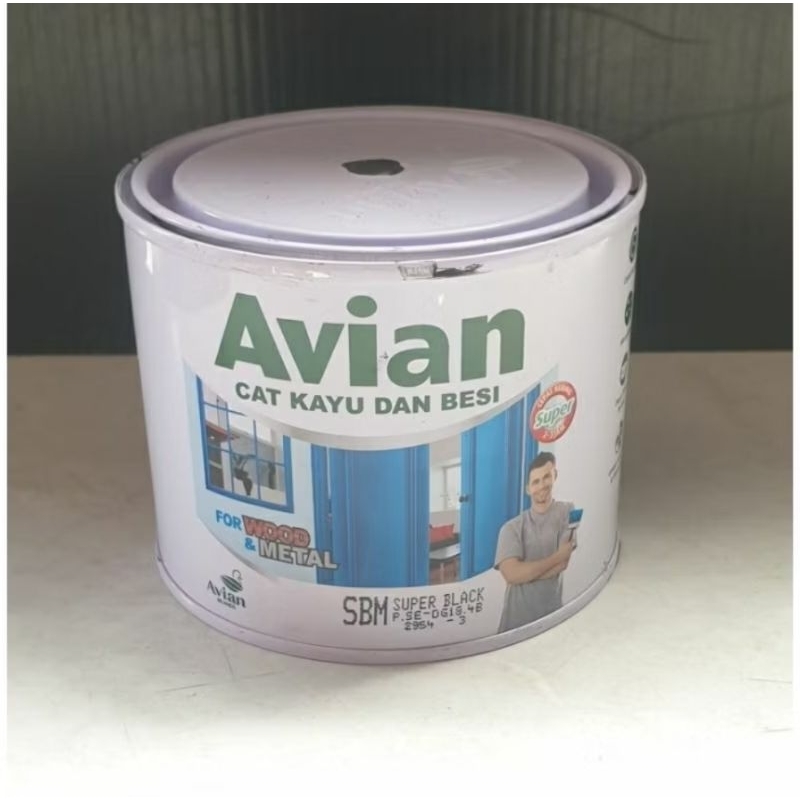 Jual cat kayu dan besi avian warna hitam dof doff super black matt isi ...