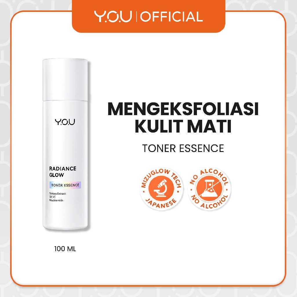 Jual YOU Radiance Glow Toner Essence Brightening Vitamin C Niacinamide ...
