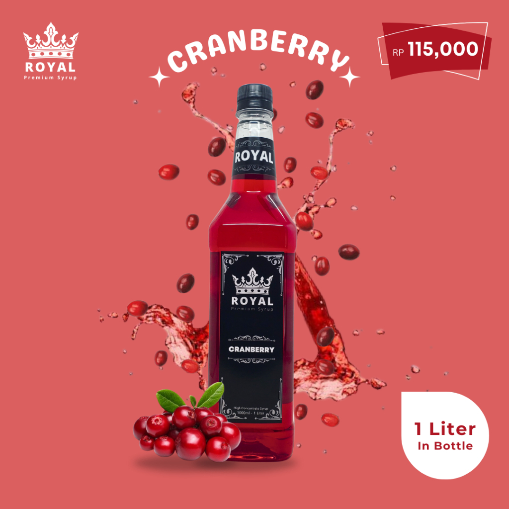 Jual Royal Cranberry Syrup - Sirup Cranberry (Premium Quality) | Shopee ...