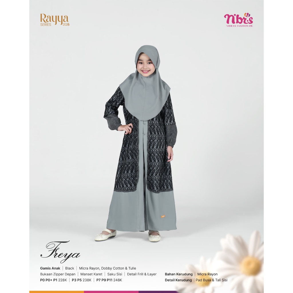 Jual RAYYA SERIES NIBRAS FREYA BLACK 2025 - COUPLE NIBRAS FREYA BLACK ...
