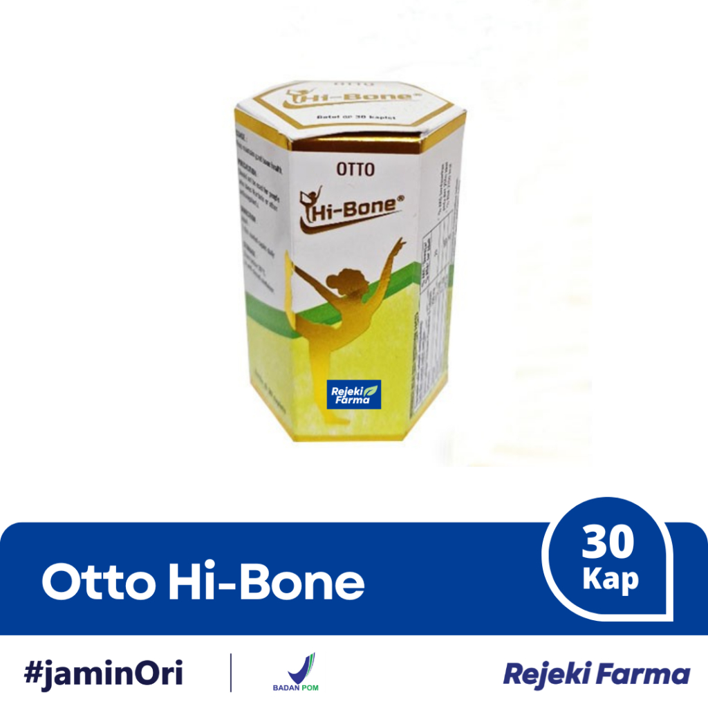 Jual Otto Hi-Bone 30 Kaplet Kapsul - Hibone Vitamin Suplemen Kesehatan ...