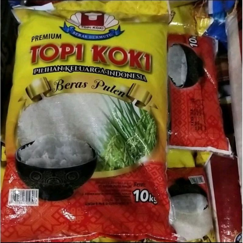 Jual Beras 10Kg / Aneka Pilihan BERAS / BERAS TOPI KOKI / BERAS PATIN ...