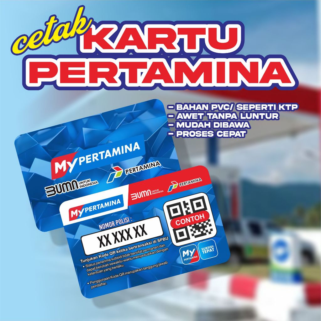 Jual Cetak KARTU MY PERTAMINA PRINT BARCODE MY PETAMINA SEHARI JADI | Shopee Indonesia