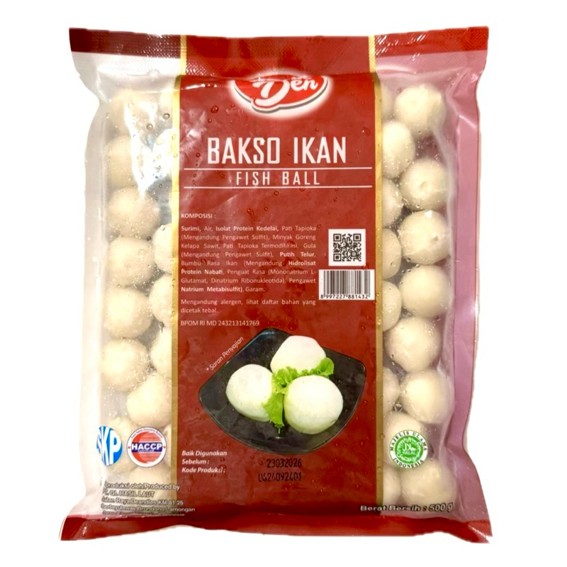 Jual Pak Den Bakso Ikan Fish Ball 500g | Shopee Indonesia