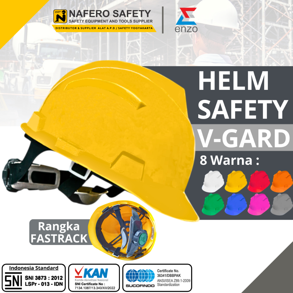 Jual HELM SAFETY PROYEK FASTRACK PUTIH KUNING MERAH HIJAU BIRU ORANGE ...