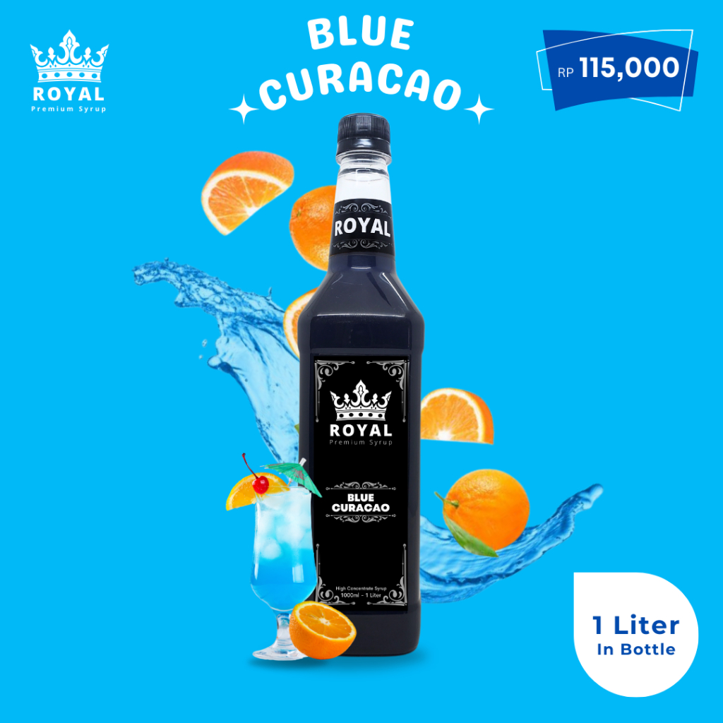 Jual Syrup ROYAL Blue Curacao - Premium Syrup - 1L | Shopee Indonesia