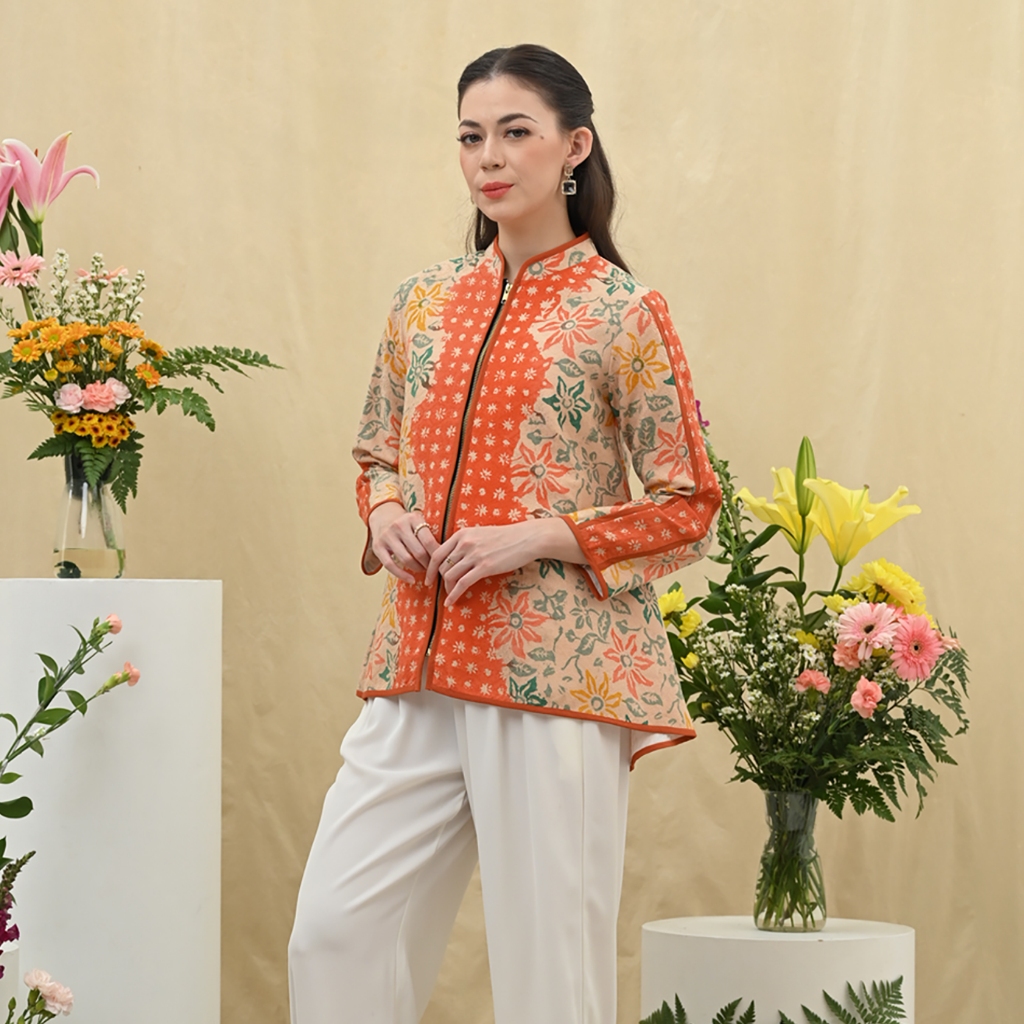 Jual NONA RARA - Oktare Dobi T3375, Baju kerja blouse batik wanita ...