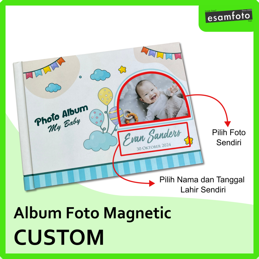 Jual Album DIY, Custom Cover Album 4R, Album Magnetik, Scrap Book ...