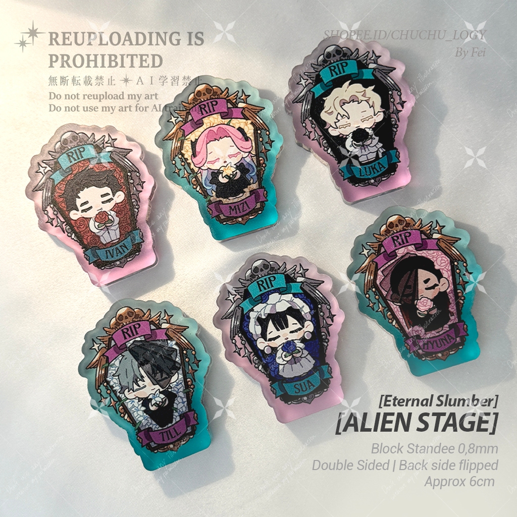 Jual Alien Stage [ Block Standee ] Mizi Sua Till Ivan Hyuna Luka double ...
