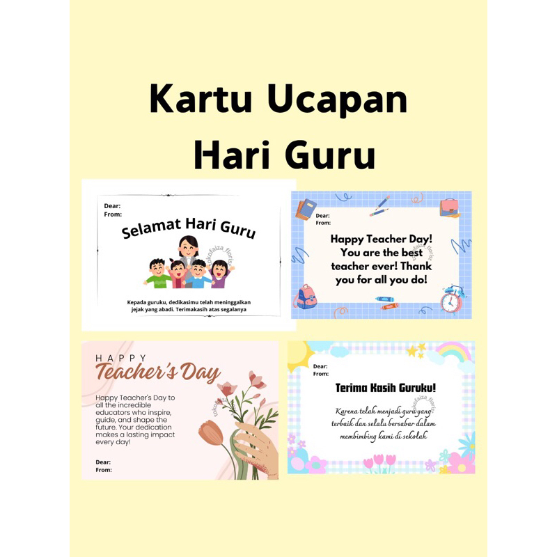 Jual KARTU UCAPAN HARI GURU GREETING CARD HARI GURU | Shopee Indonesia