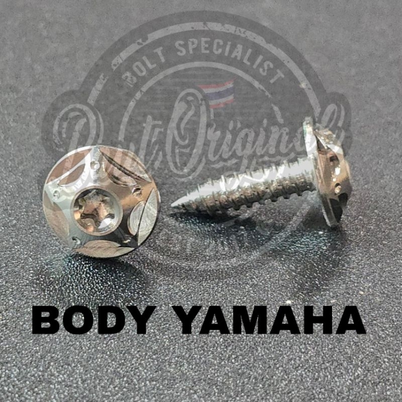 Jual baut probolt body yamaha mio nmax aerox drat 8 m5 5x15 stainless 304 anti karat drat 8 ...