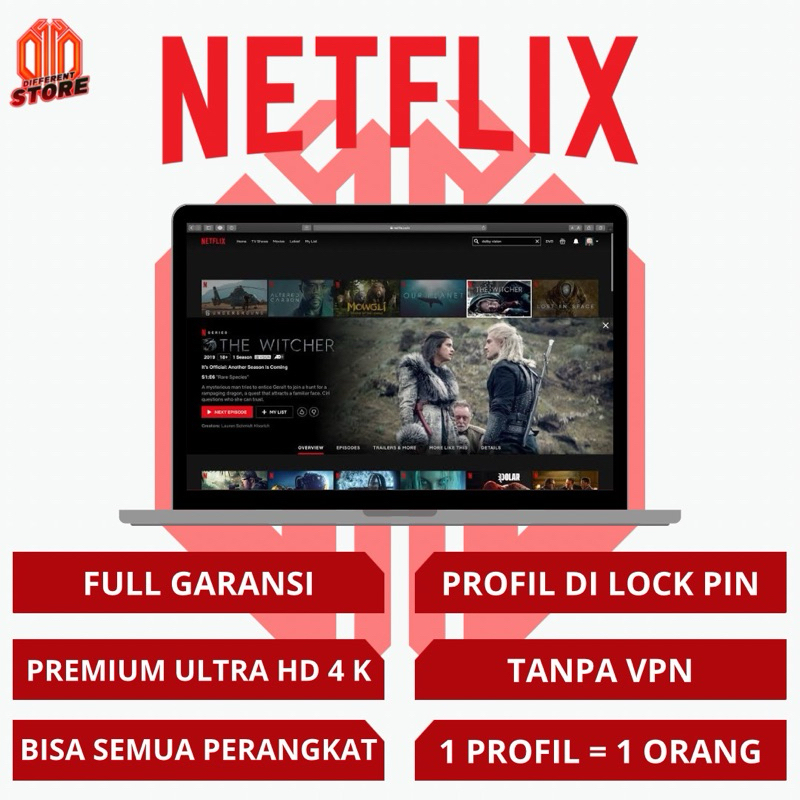 Jual NETFLIX 1 BULAN 4K UHD FULL GARANSI #1 | Shopee Indonesia