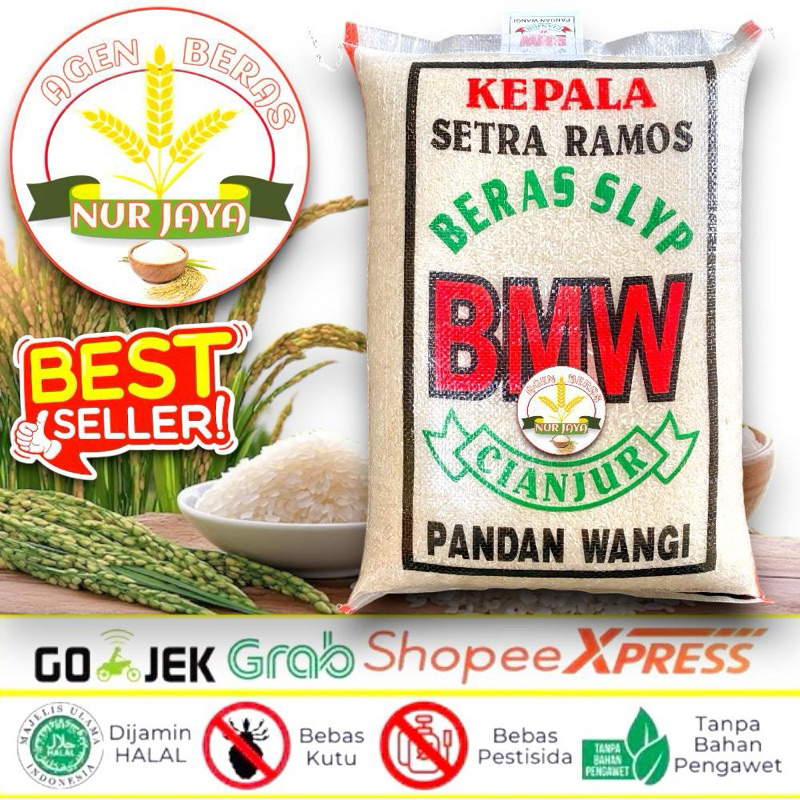 Jual Beras cap bmw asli cianjur 5kg 10kg 20kg 25kg termurah | Shopee ...