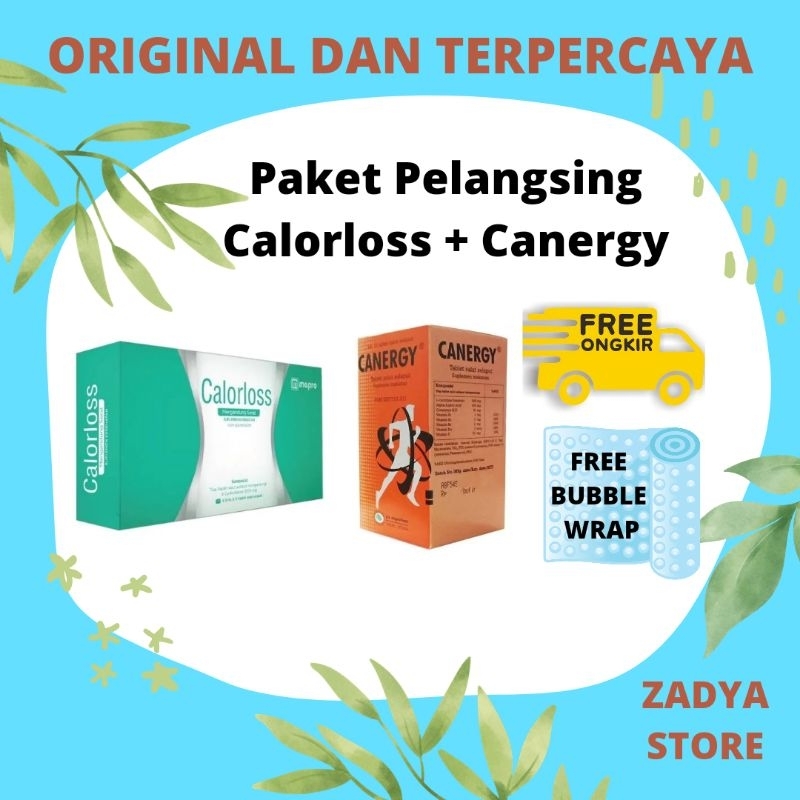 Jual TERMURAH!!! Paket Pelangsing Calorloss + Canergy | Shopee Indonesia