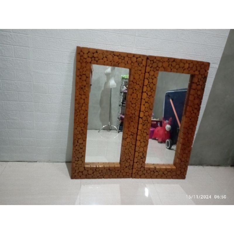 Jual kaca cermin bingkai kayu jati | Shopee Indonesia
