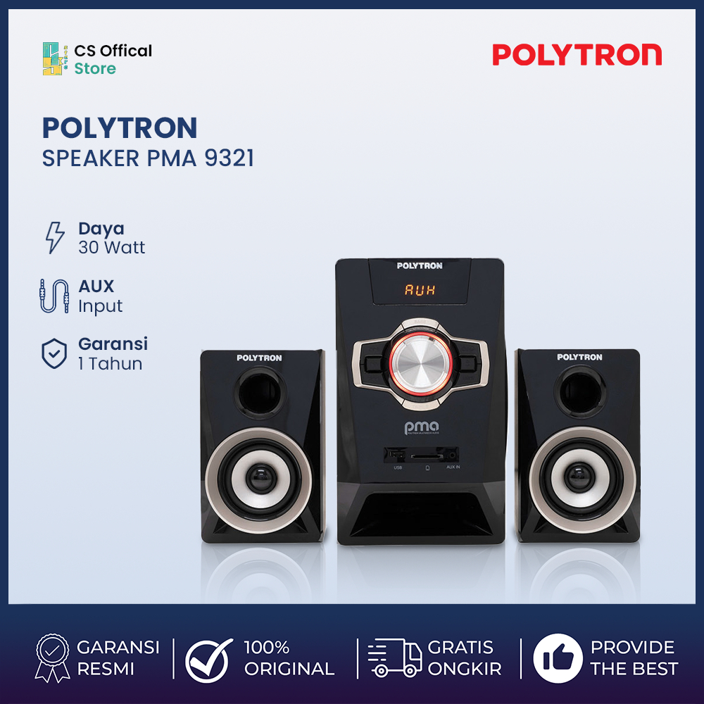 Jual POLYTRON Multimedia Speaker PMA 9321 B Extra Bass | Shopee Indonesia