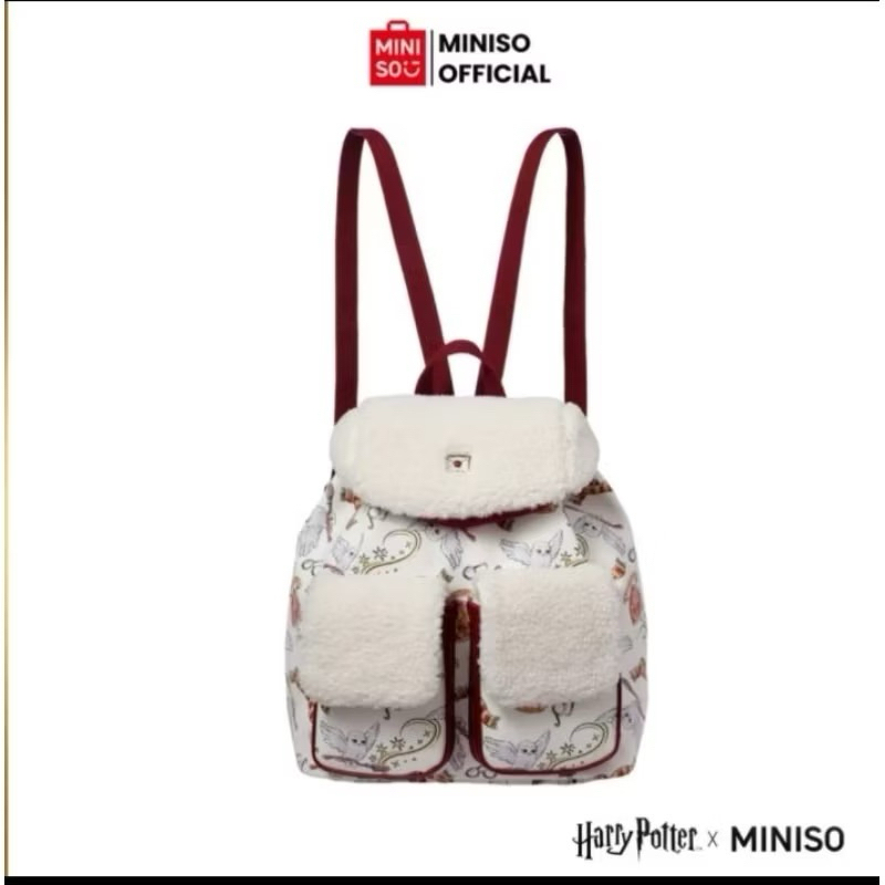 Jual Miniso x Harry Potter Tas Monogram Ransel Preppy Backpack Slingbag ...