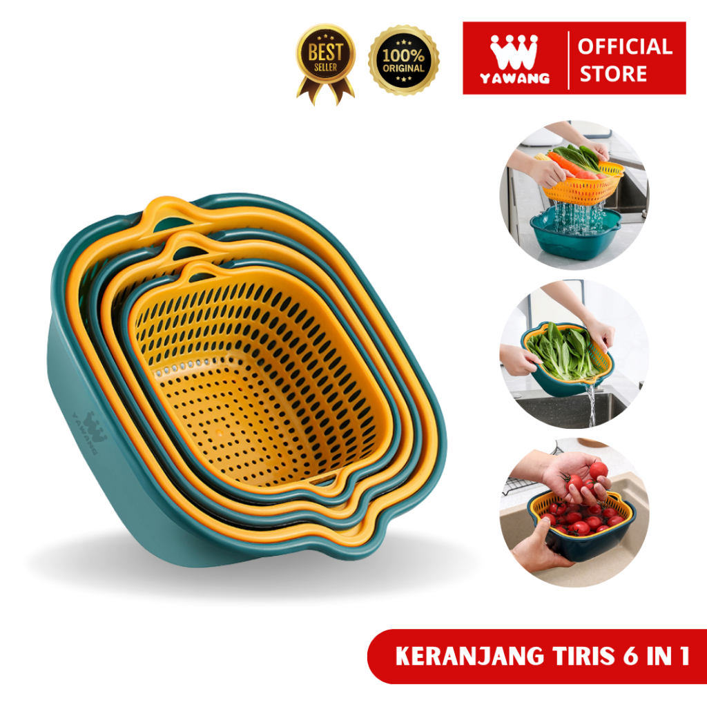 Jual YAWANG Indonesia Baskom pencuci Sayur / Saringan Sayur Buah ...
