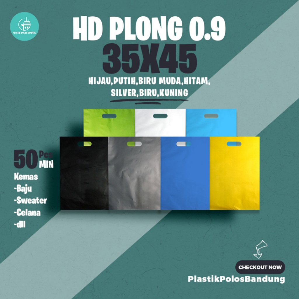 Jual Harga Satuan Plastik Hd Plong Silver 0.9 35x45 cm (Harga per 1Pack ...