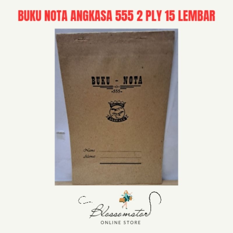 Jual BUKU NOTA KONTAN 555 ANGKASA 2 RANGKAP 15 LEMBAR | Shopee Indonesia