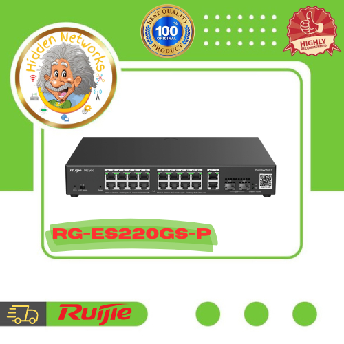 Jual Ruijie RG-ES220GS-P 20-Port Gigabit Smart Cloud Managed PoE Switch ...