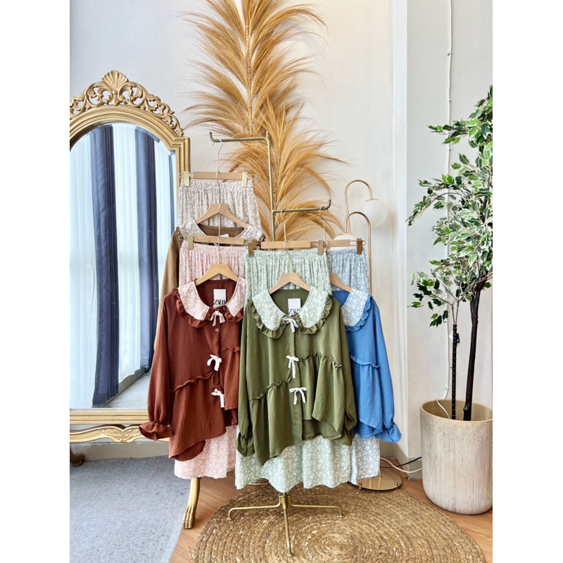 Jual ZARA ONE SET ROK | Shopee Indonesia