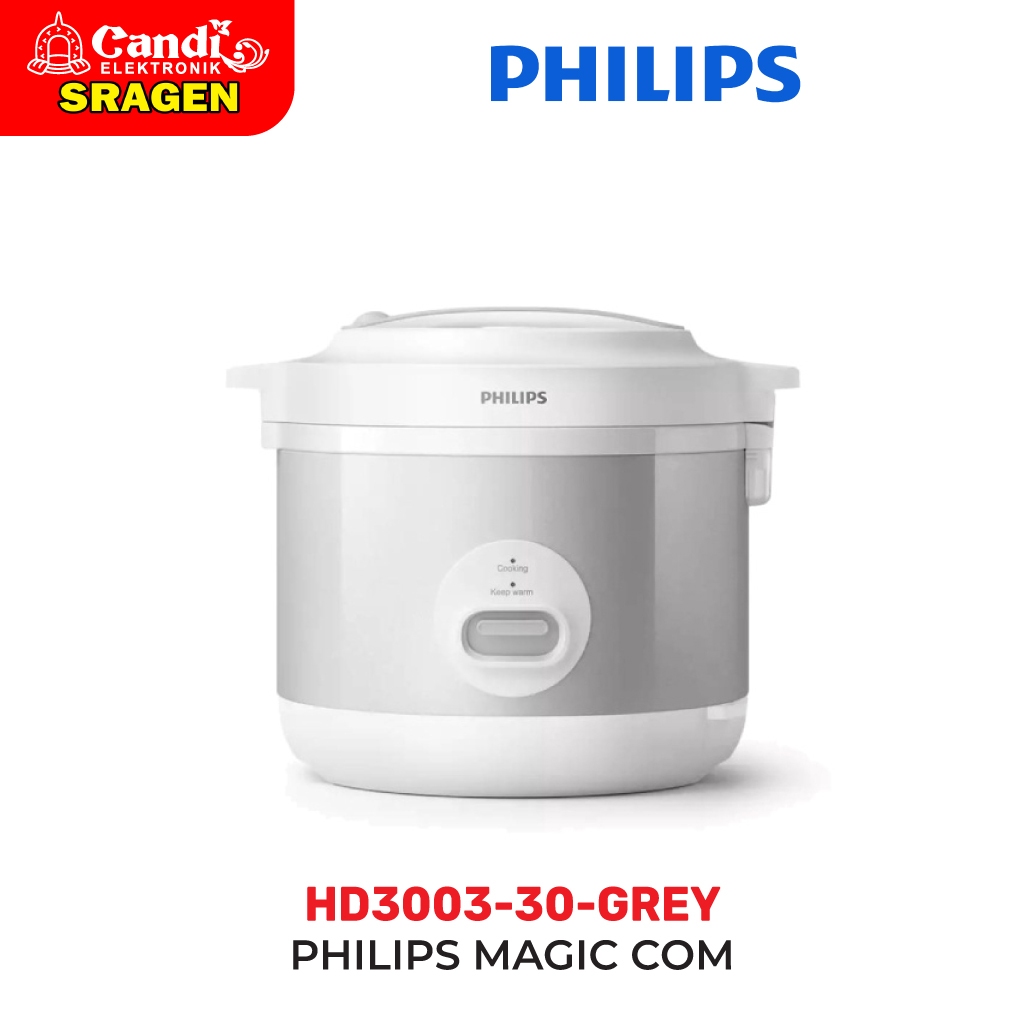 Jual PHILIPS Magic Com 1,8 Liter - HD3003-30-GREY | Shopee Indonesia